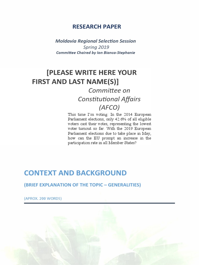 Research Paper Template | PDF