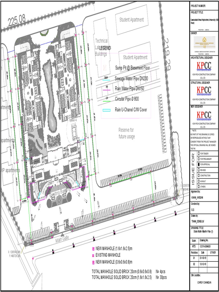 5 - Drain Water Master Plan 12-12-19 - Rev02 | PDF | Cambodia ...