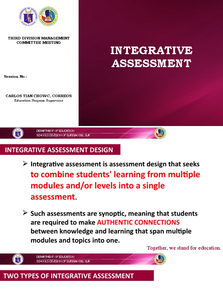 Integrative Assessment Guide | PDF | Pedagogy | Learning