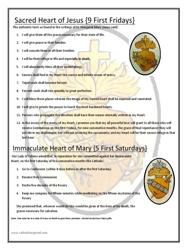 Sacred Heart of Jesus (9 First Fridays) | PDF