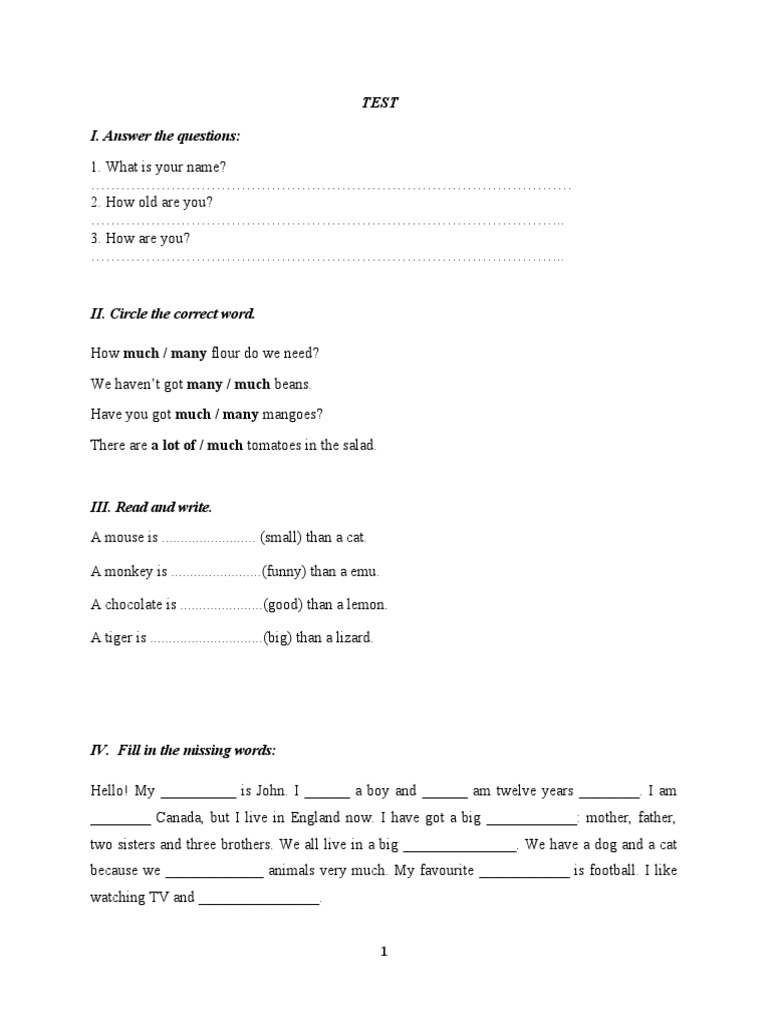 Test Predictiv Clasa A 4-5 Engleza | PDF