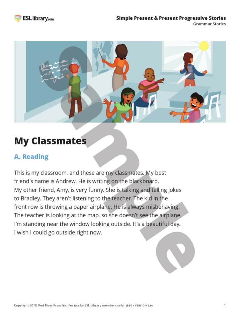 Grammar-Stories Sample ESLlibrary PDF | PDF | Entertainment (General)