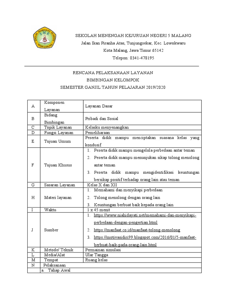 RPL Bimbingan Kelompok | PDF | Karier & Perkembangan