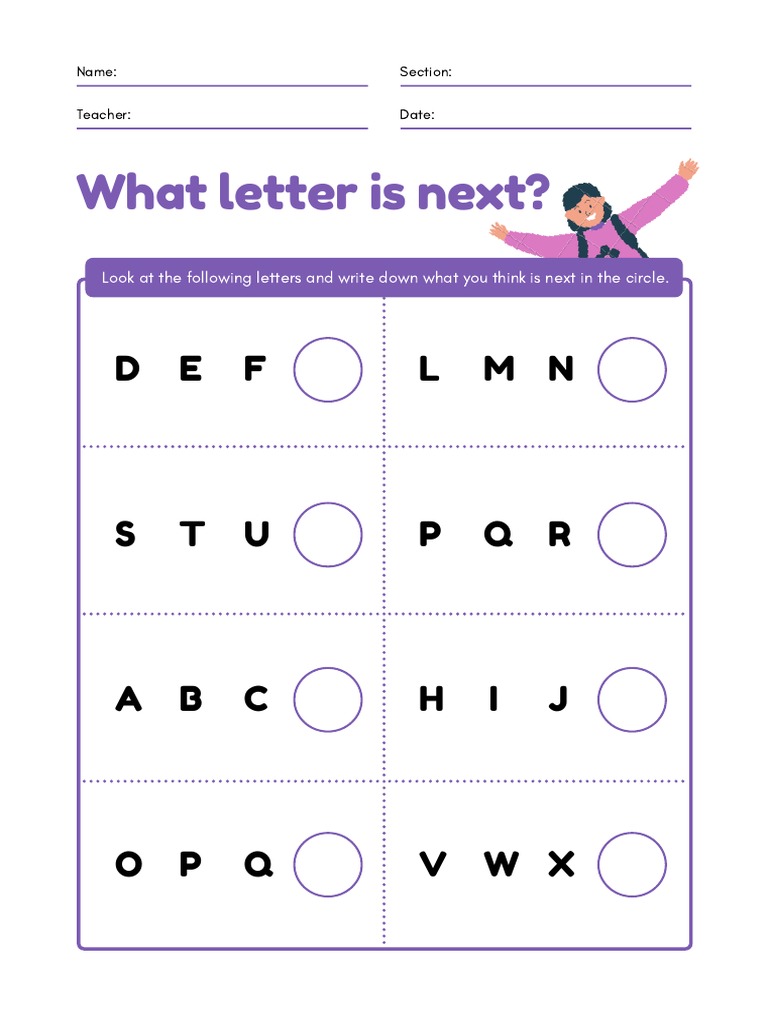 What Letter Is Next PDF | PDF