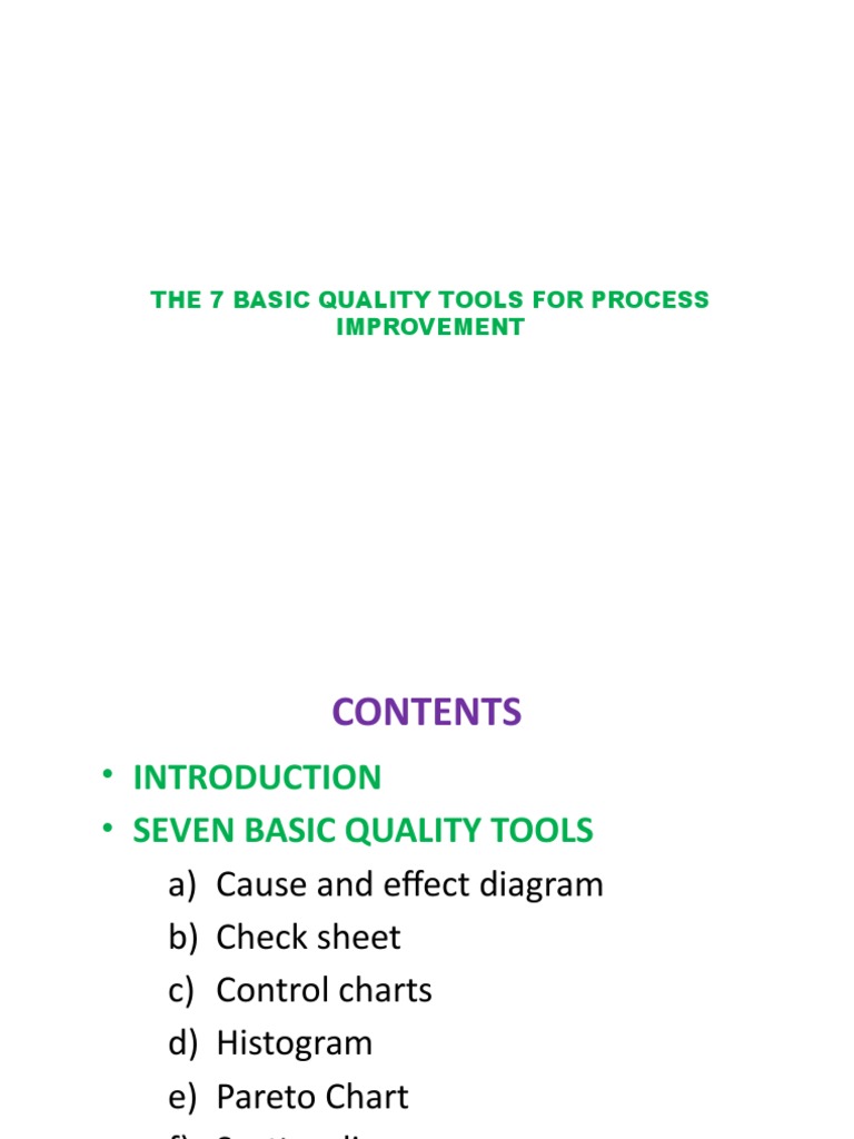 Module II - 7 QC Tools | PDF | Scatter Plot | Histogram