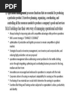 MAS Holding Final | PDF | Quality (Business) | Operations Management
