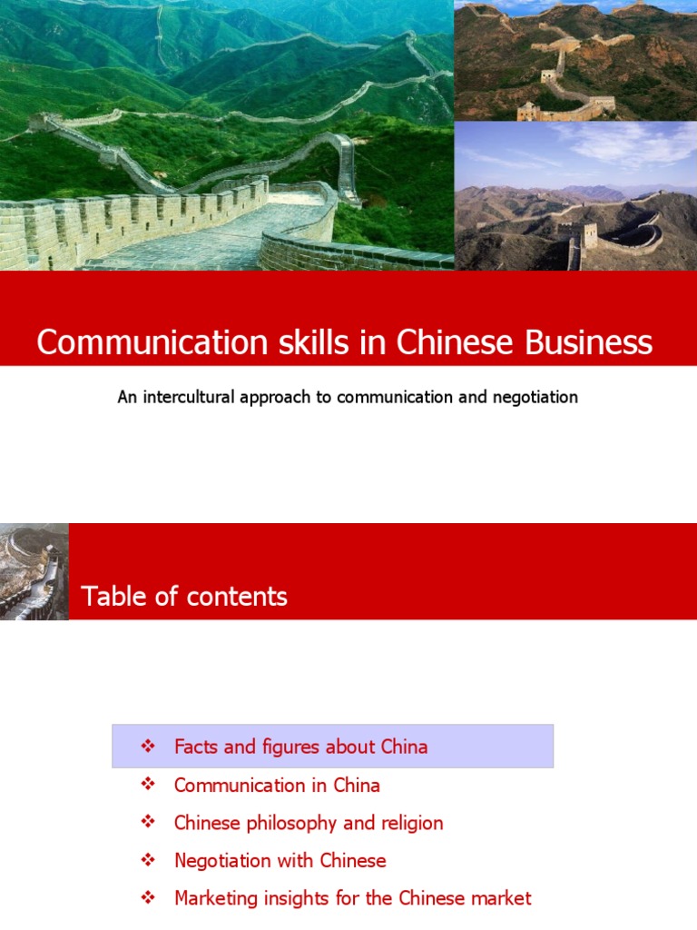 Communication Skills in Chinese Business | PDF | Confucianism | Brand