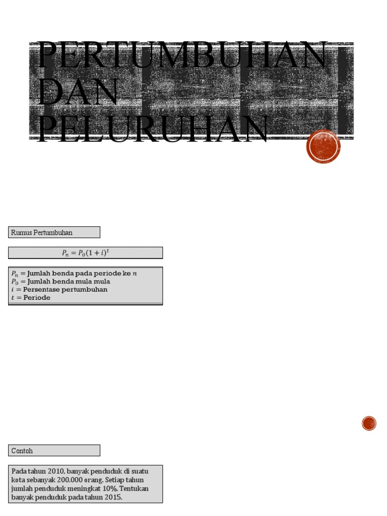 Pertumbuhan Dan Peluruhan | PDF