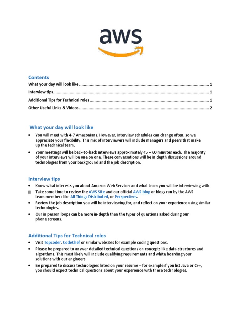 AWS Interview Tips PDF | PDF | Amazon Web Services | Cloud Computing