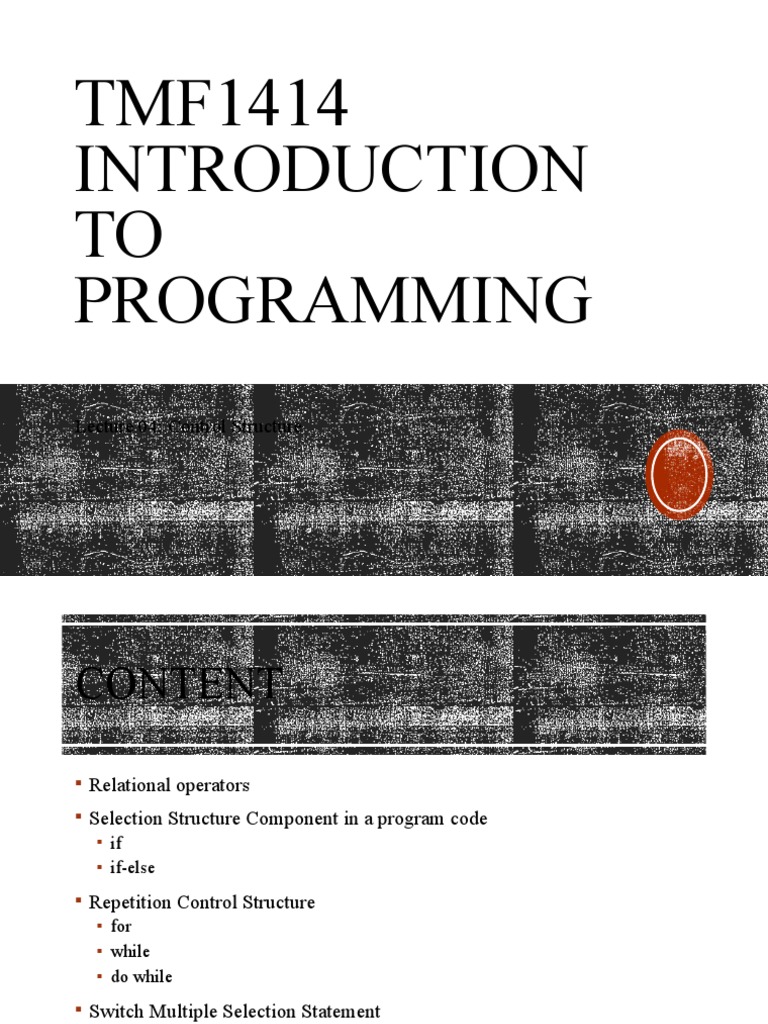 Lecture - 04 - Control Structures | PDF | Control Flow | Computer ...