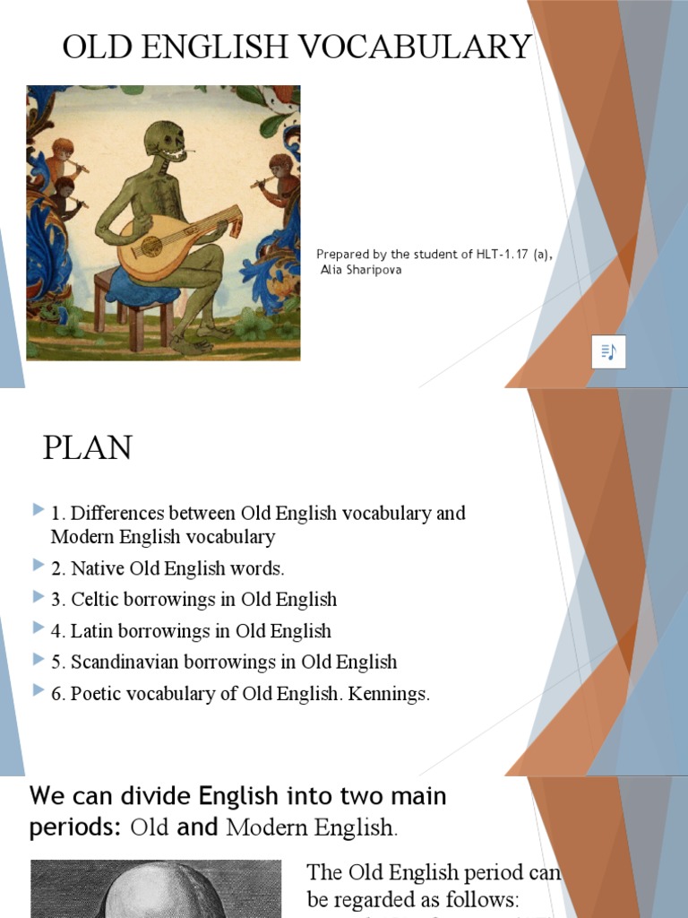 Old English Vocabulary Overview | PDF | English Language | Linguistics