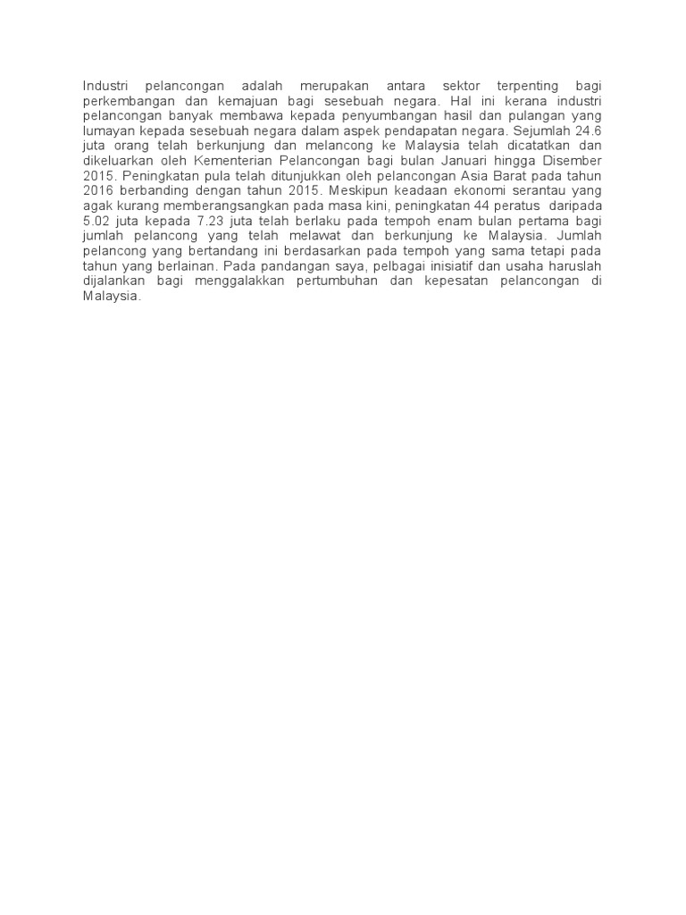 Karangan Pelancongan | PDF