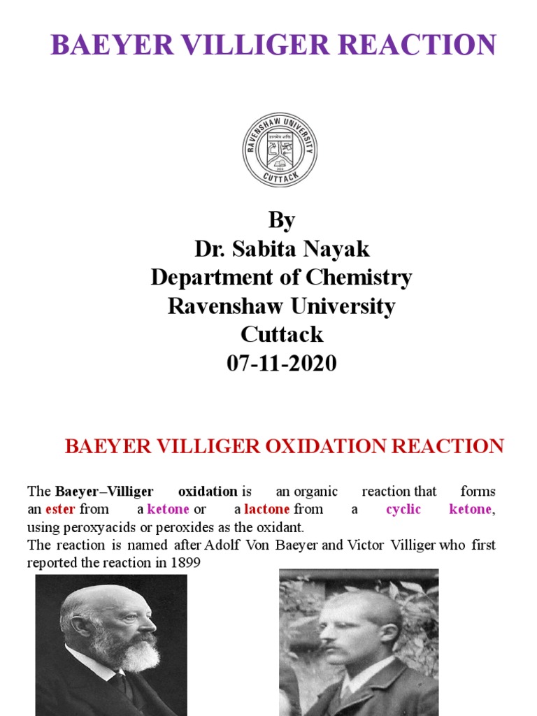 Migratory Aptitude in Baeyer-Villiger Oxidation | PDF | Carbon ...