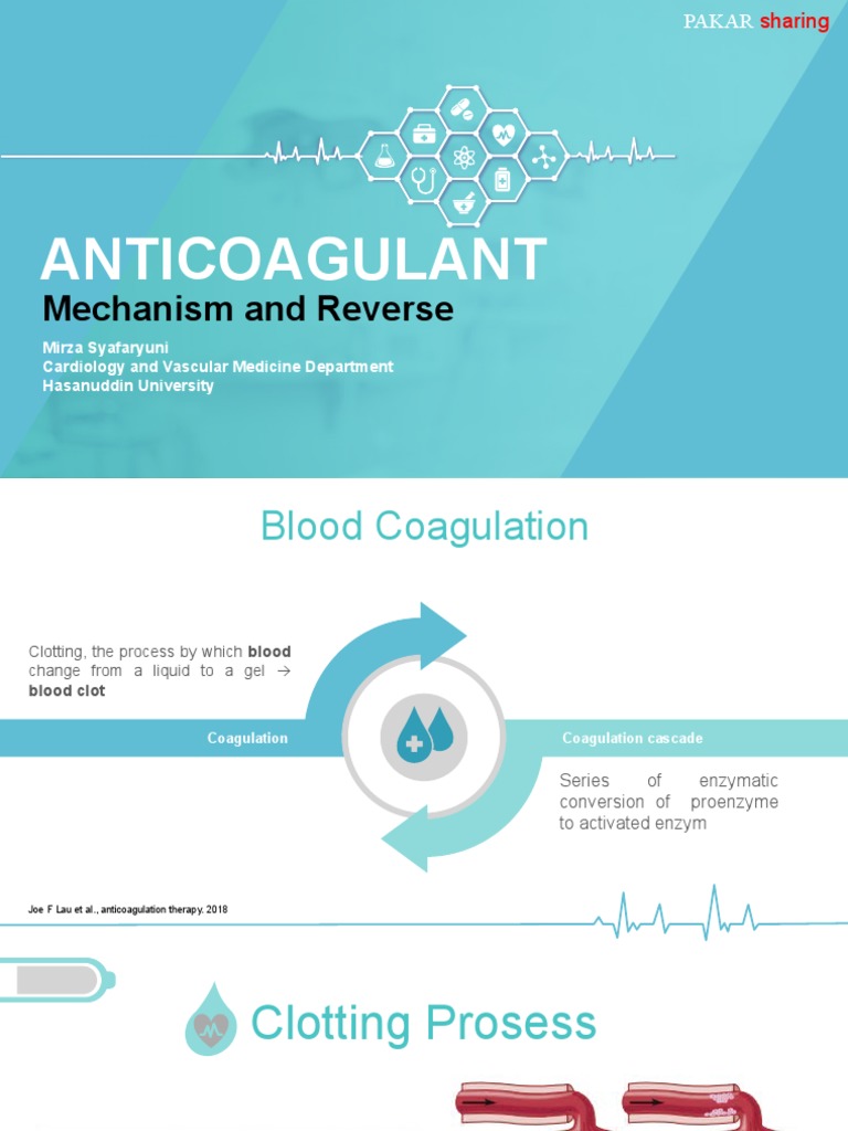 Anticoagulant: Mechanism and Reverse | PDF | Coagulation | Drugs