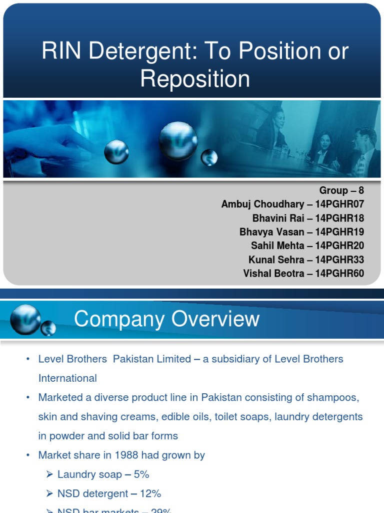 RIN Detergent PDF | Download Free PDF | Washing Machine | Advertising