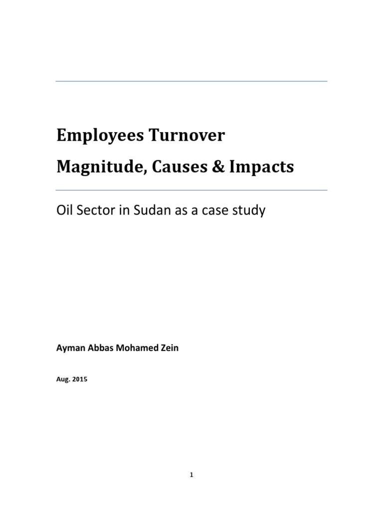 Employee Turnover Final PDF | PDF | Turnover (Employment) | Employee ...