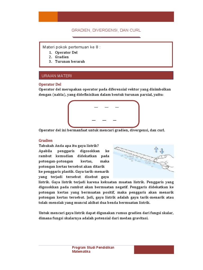 Gradien Divergensi Dan Curl | PDF