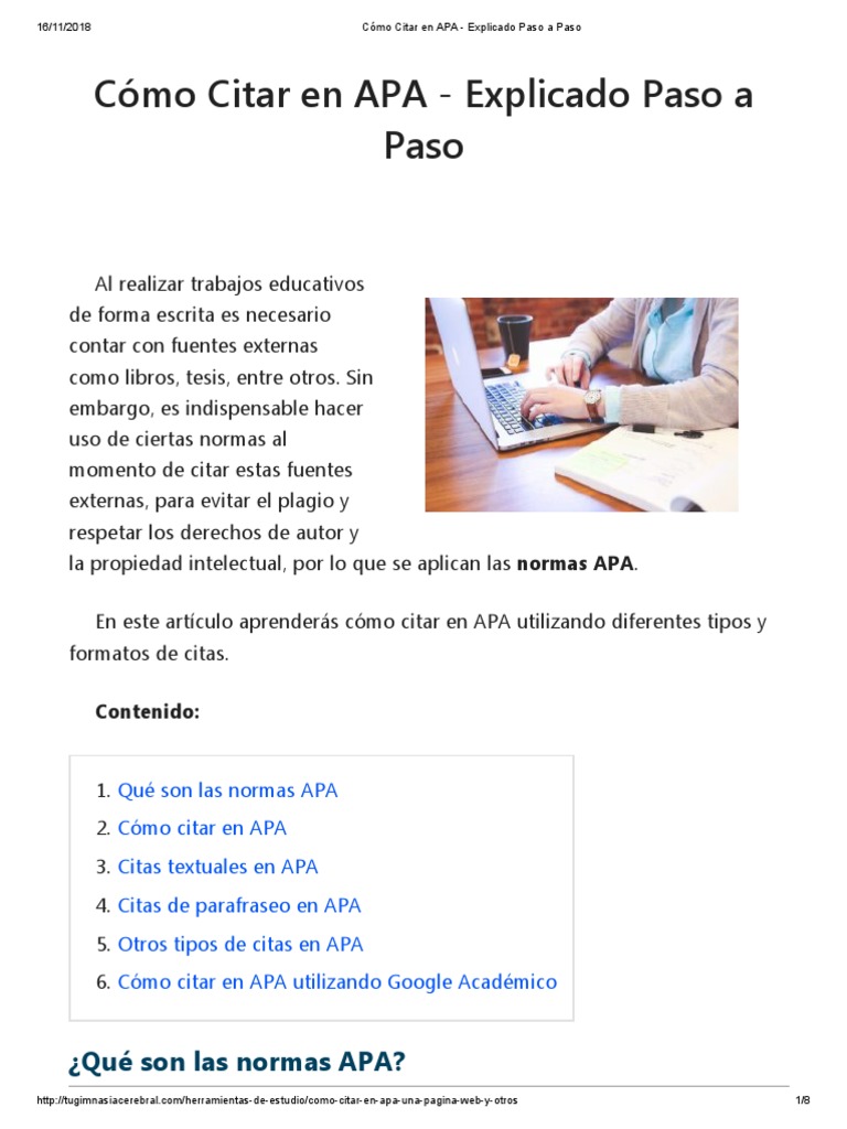 Cómo Citar en APA - Explicado Paso A Paso PDF | PDF | Estilo apa | Comillas