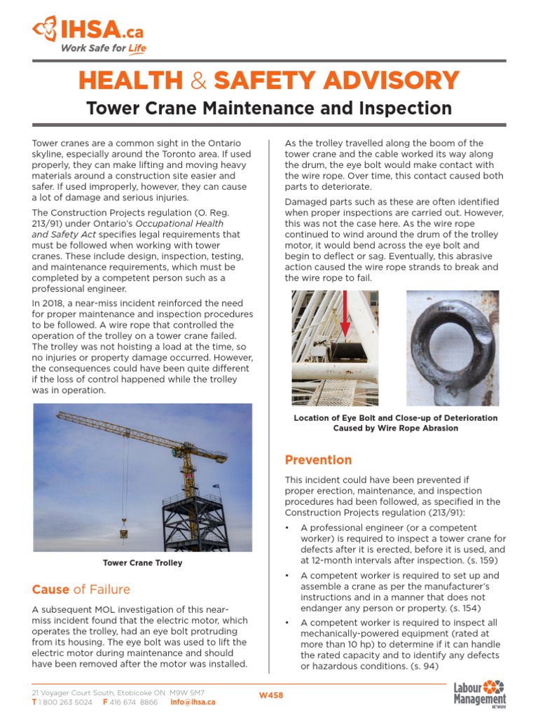 Health: & Safety Advisory | PDF | Rope | Wire