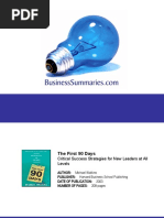 First 90 Days: Leadership Transition Tips | PDF | Goal | Cognition