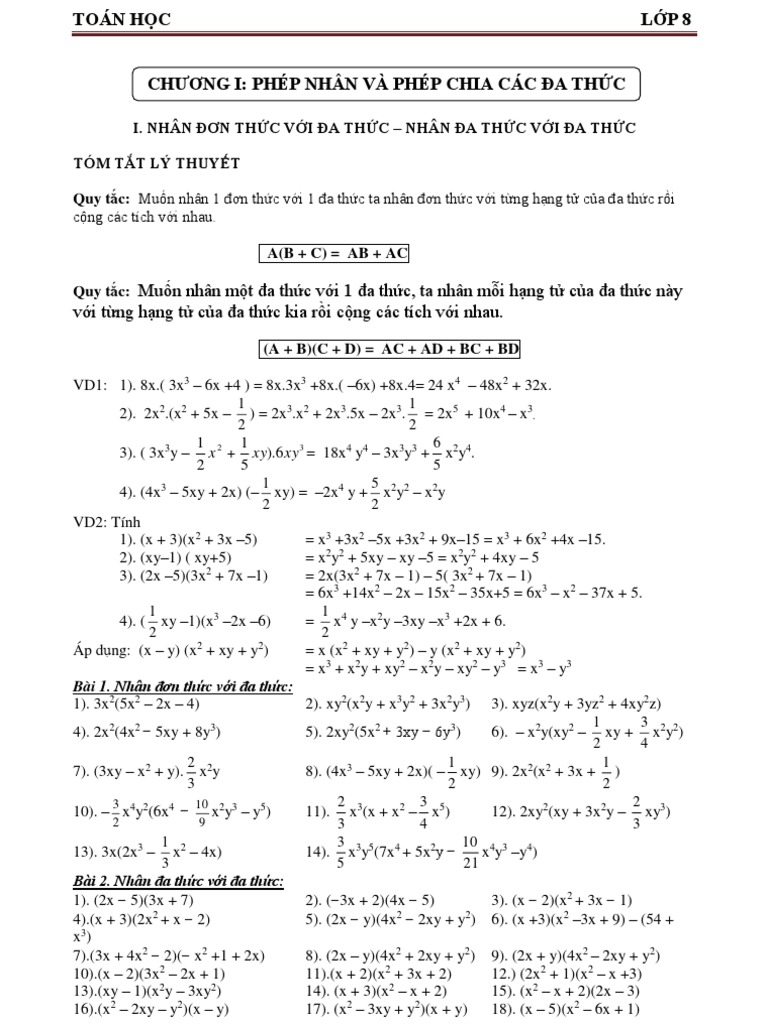 Cac Dang Toan Va Phuong Phap Giai Toan 8 PDF | PDF