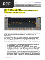 Compression Cheat Sheet | PDF | Audio Engineering | Sound Technology