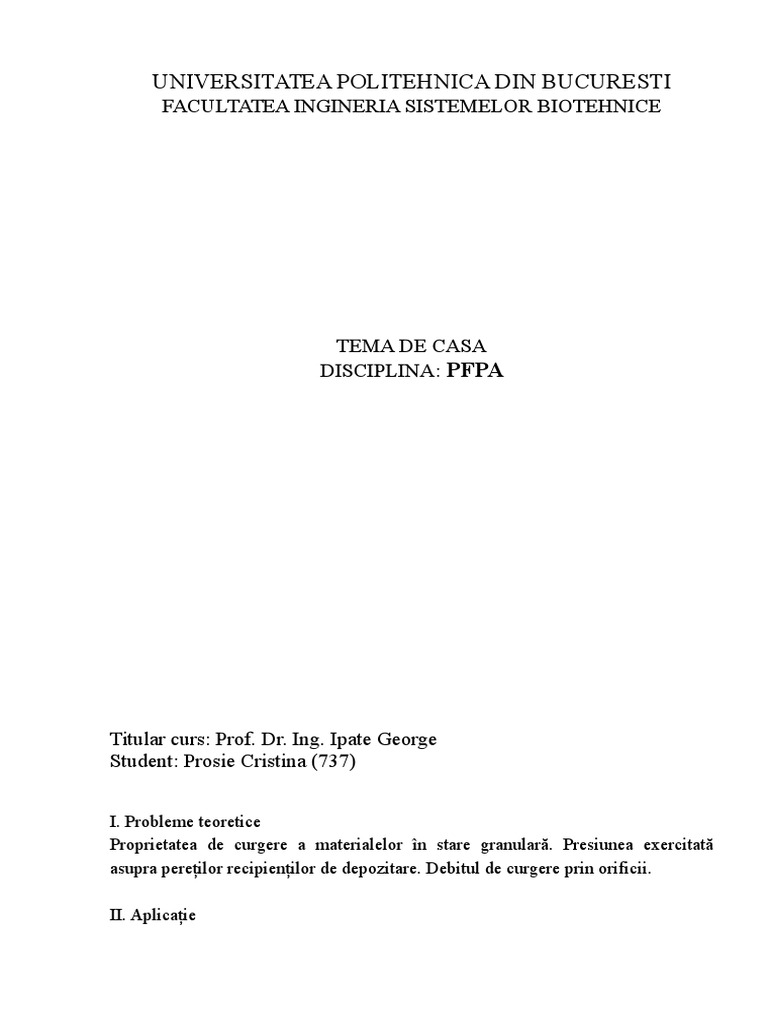 Proiect PFPA PDF | PDF