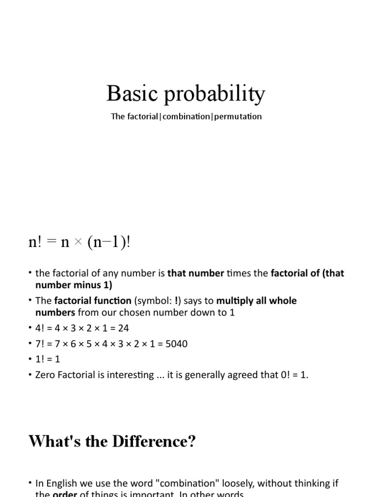 Probability Basics for Beginners | PDF