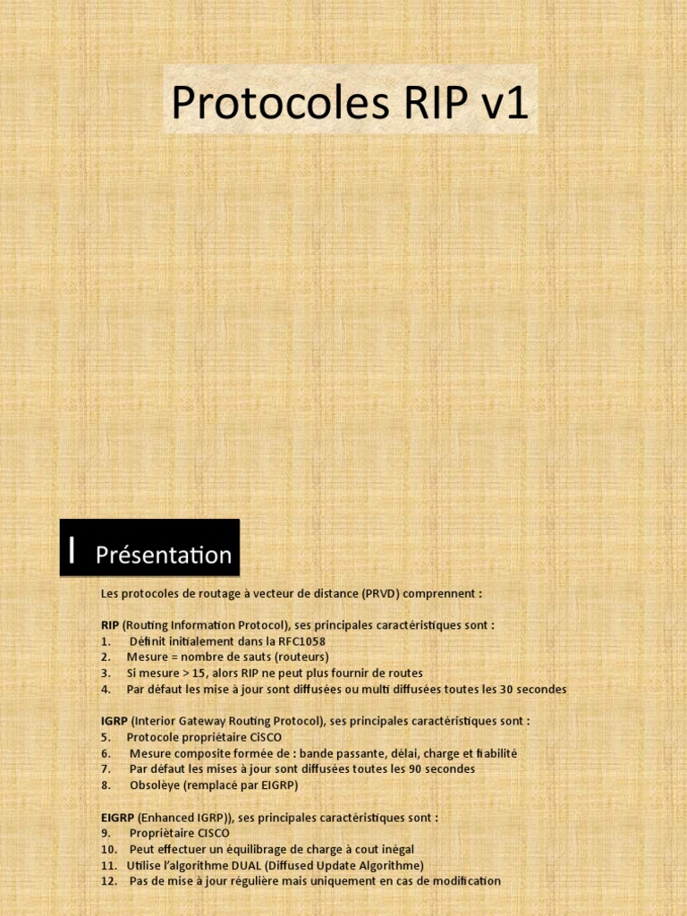4 - Chapitre V Protocole RIP v1 | PDF | Adresse IP | Routage