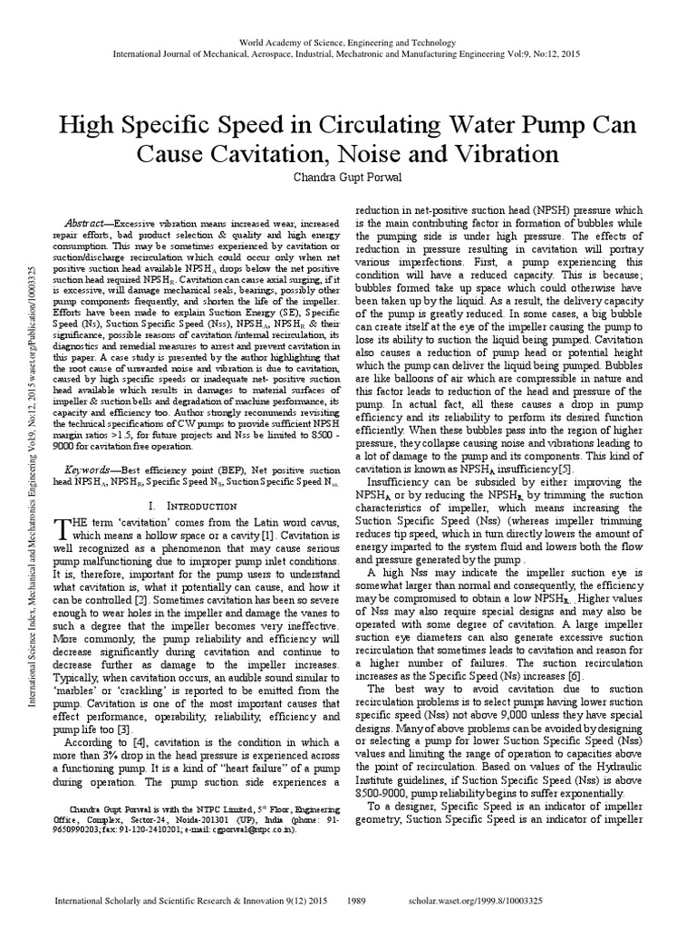 Chandra Gupt Porwal, CMD, NIMDC PVT LTD. | PDF | Pump | Fluid Mechanics