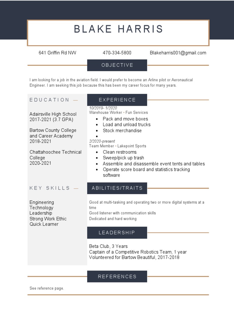 Resume Blake Harris | PDF
