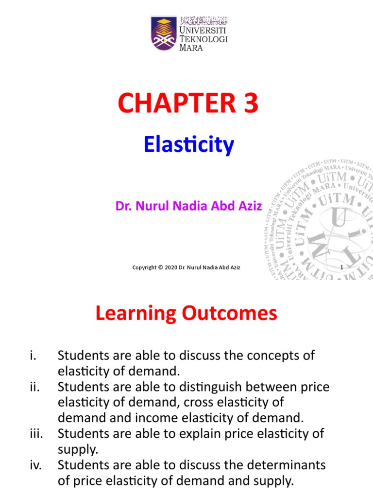 CHAPTER 3 - Elasticity | Download Free PDF | Demand | Price Elasticity ...
