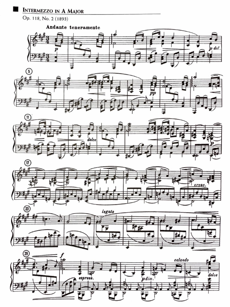 Andante Teneramente: Intermezzo in Major | PDF