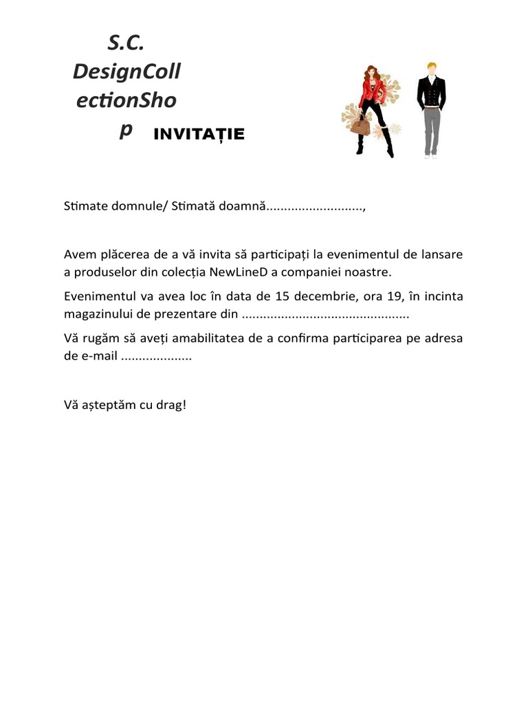 Invitatie | PDF