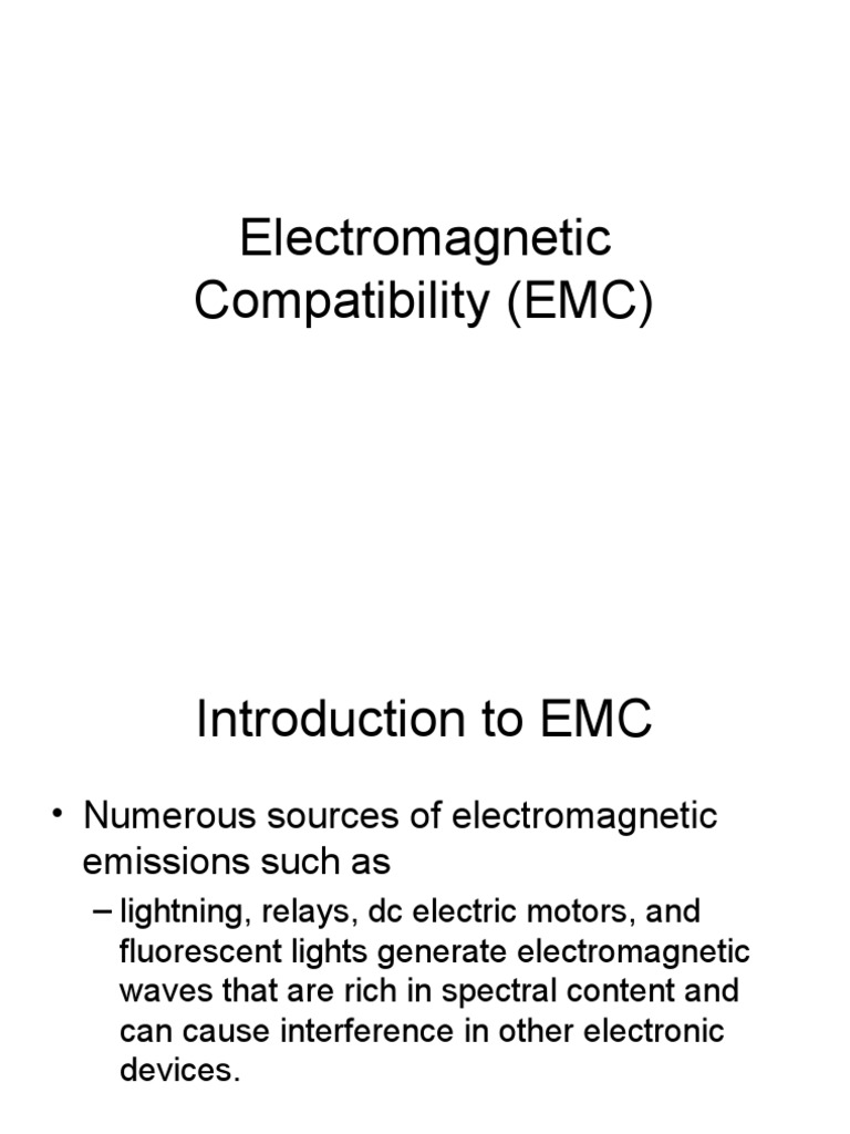 EMC Presentation | PDF | Electromagnetic Compatibility ...