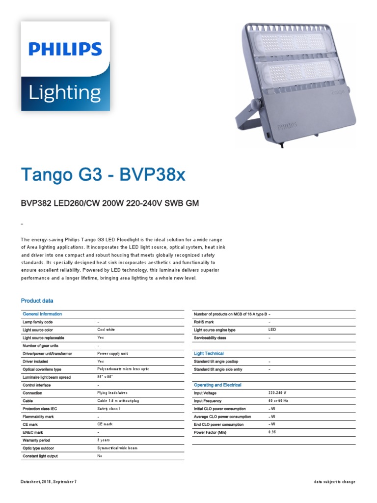 Lighting Lighting: Tango G3 - BVP38x | PDF