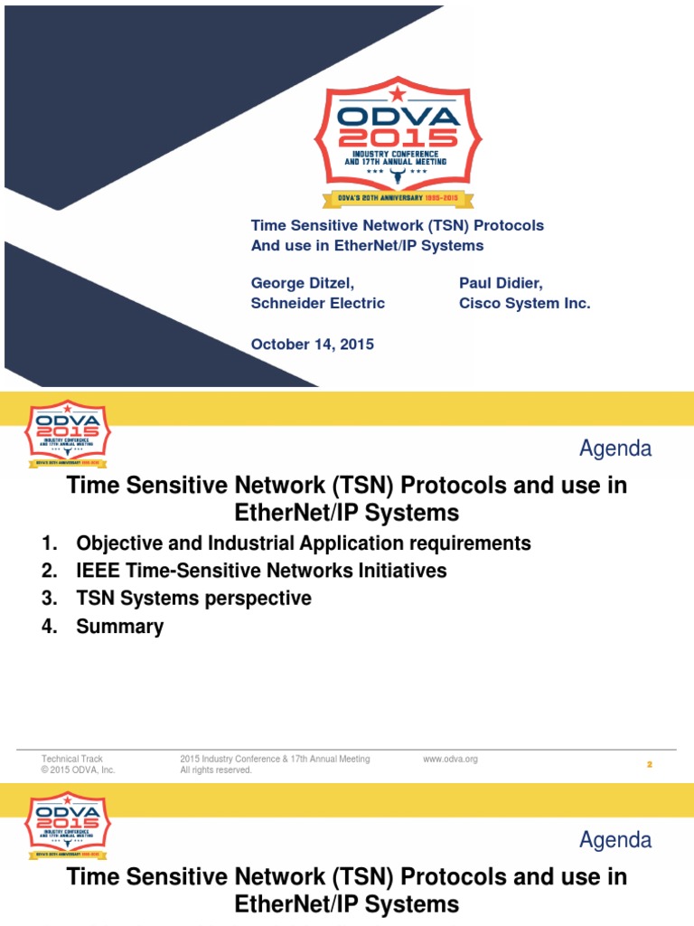 Time Sensitive Networks - PPT PDF | PDF | Ethernet | Computer Network