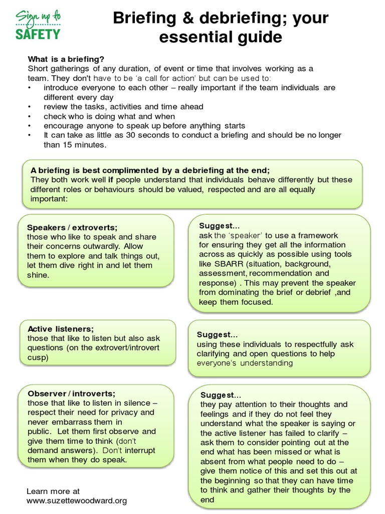 Briefing de Briefing Essential Guide | PDF | Extraversion And ...