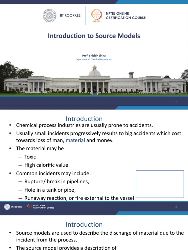 Introduction To Source Models: Prof. Shishir Sinha | PDF