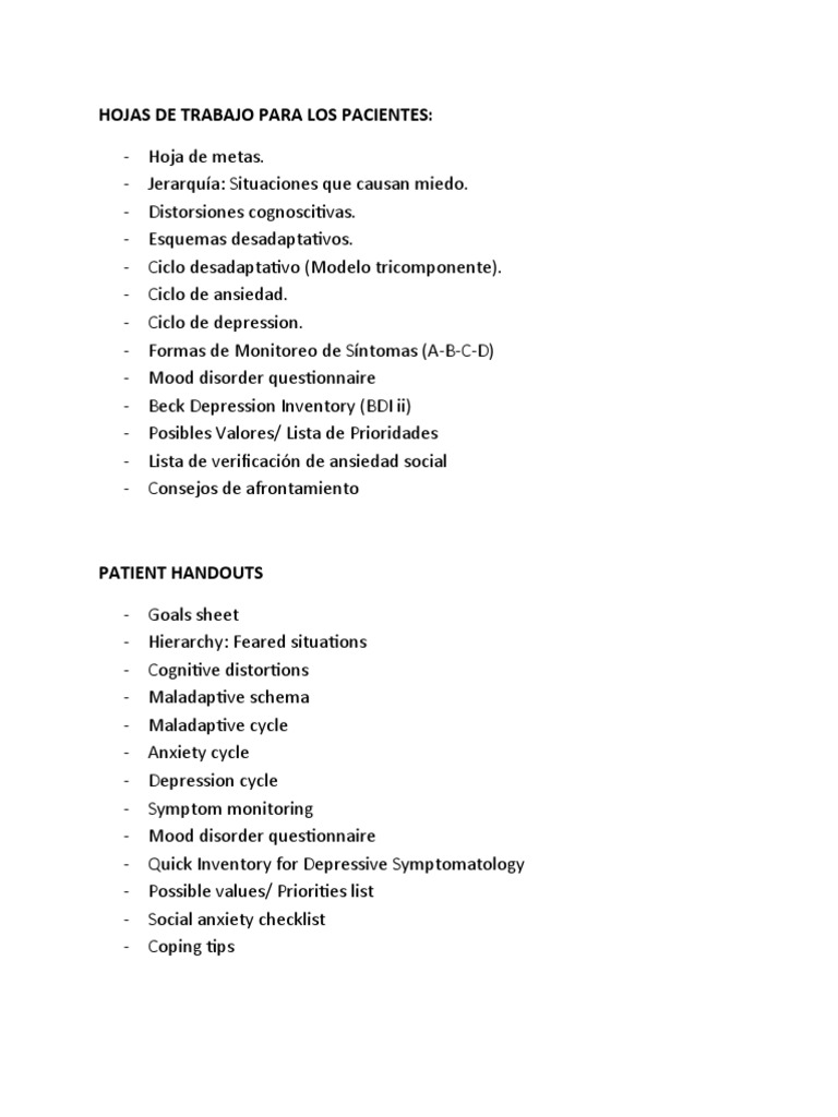 PATIENT HANDOUTS - Coping ABC Craving Worksheet | PDF | Anxiety ...