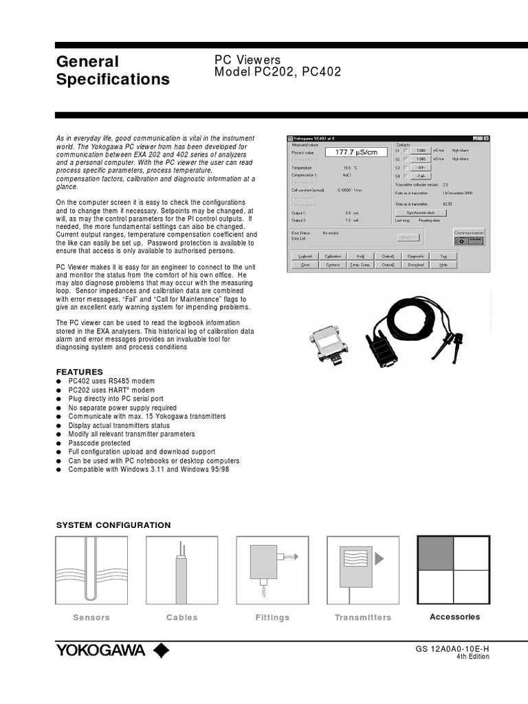 General Specifications: PC Viewers Model PC202, PC402 | PDF | Office ...