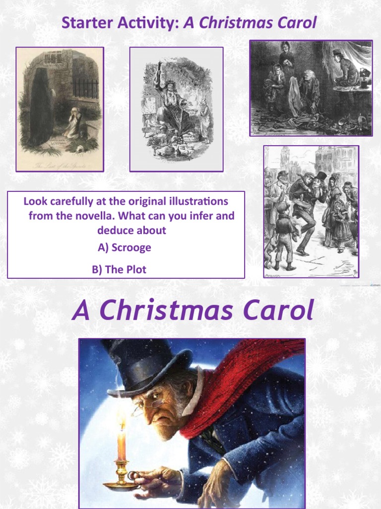 Starter Activity: A Christmas Carol | PDF | Ebenezer Scrooge | A ...