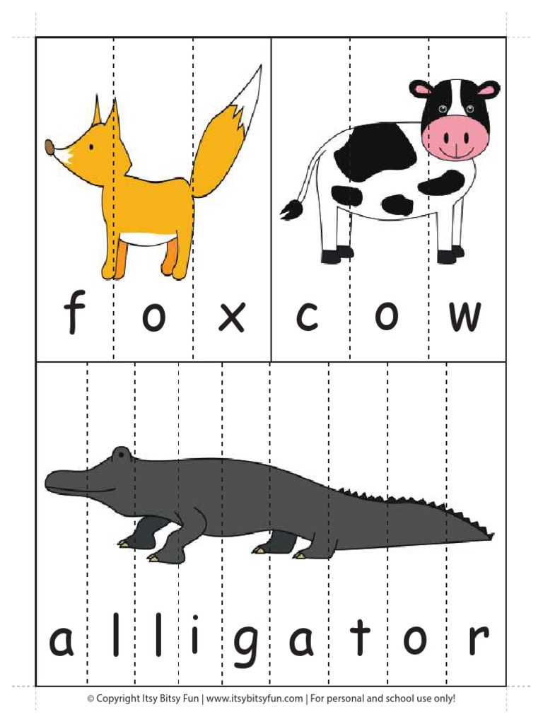 Free Animal Word Puzzles-Ilovepdf-Compressed PDF | PDF