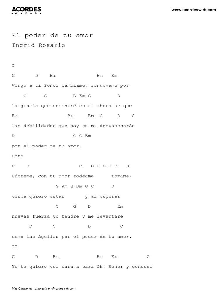 El Poder de Tu Amor: Ingrid Rosario | PDF