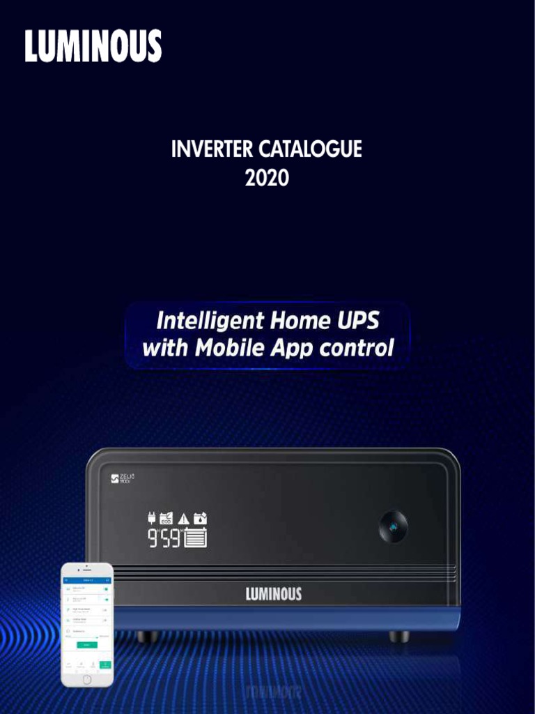 Luminous Inverter Catalogue 2020 PDF | PDF