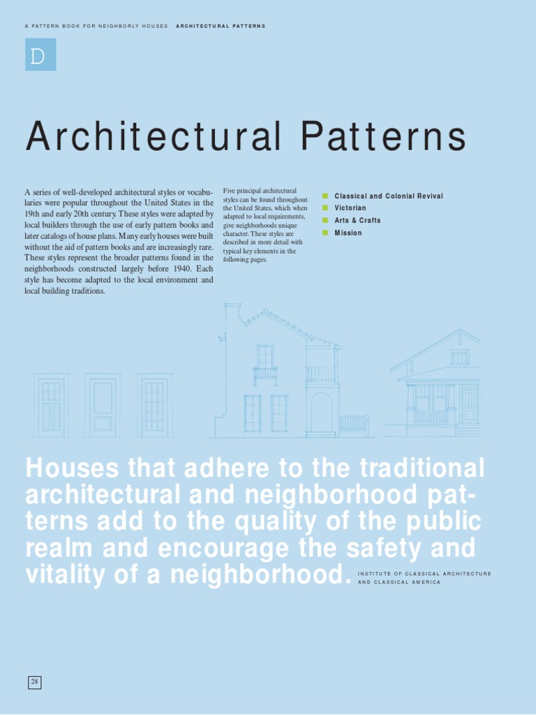 Ar. Architectual Patterns PDF | PDF | Window | Door