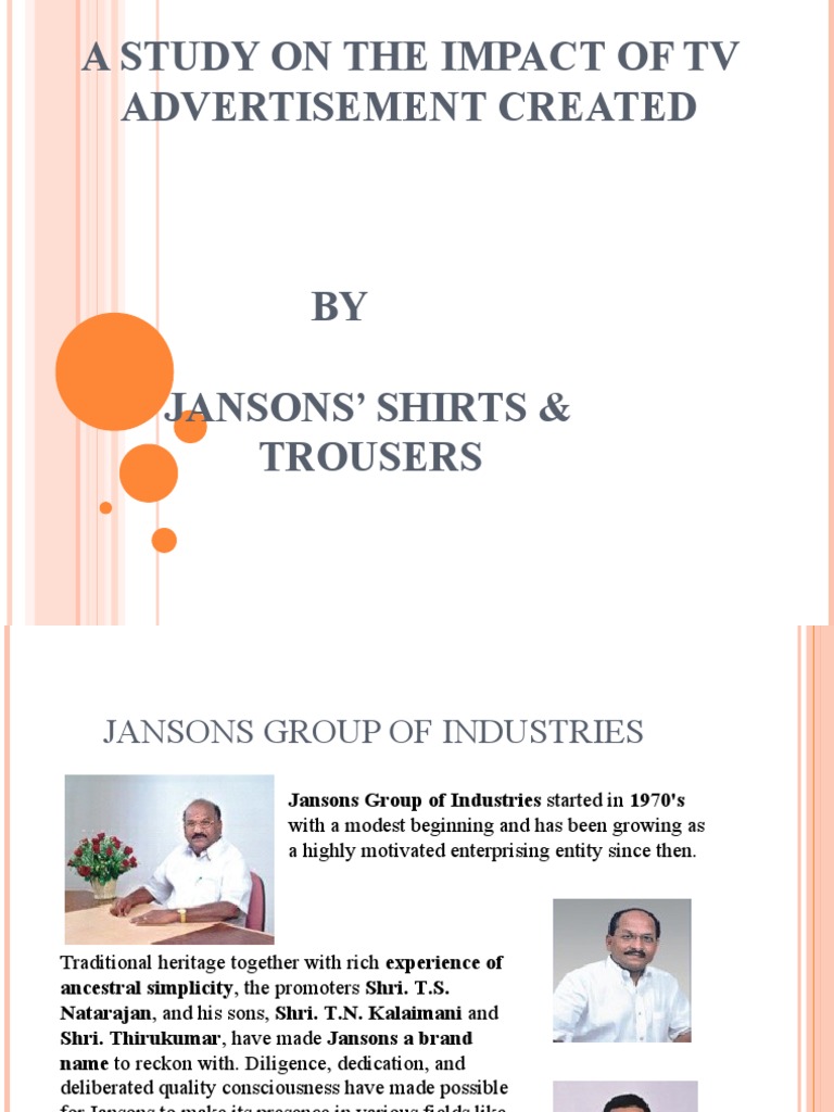 A Study On The Impact of TV Advertisement Created | PDF | Brand ...