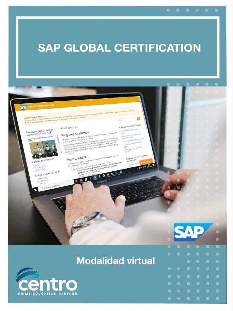 BROCHURE COMERCIAL - SAP SAP Global Certification - Online Exam (6 ...