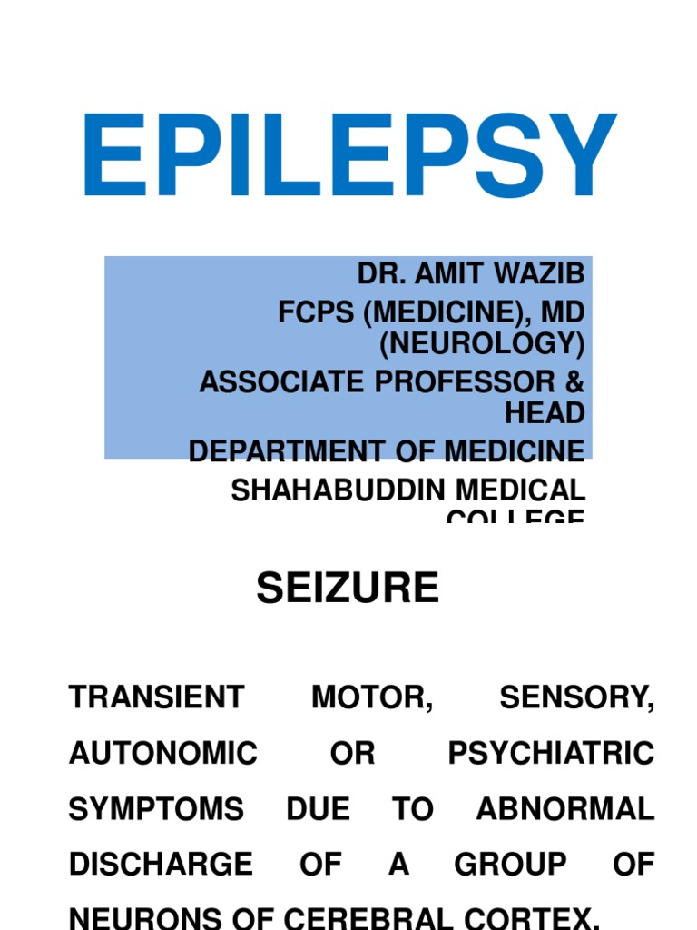Epilepsy PDF | PDF | Epilepsy | Epidemiology