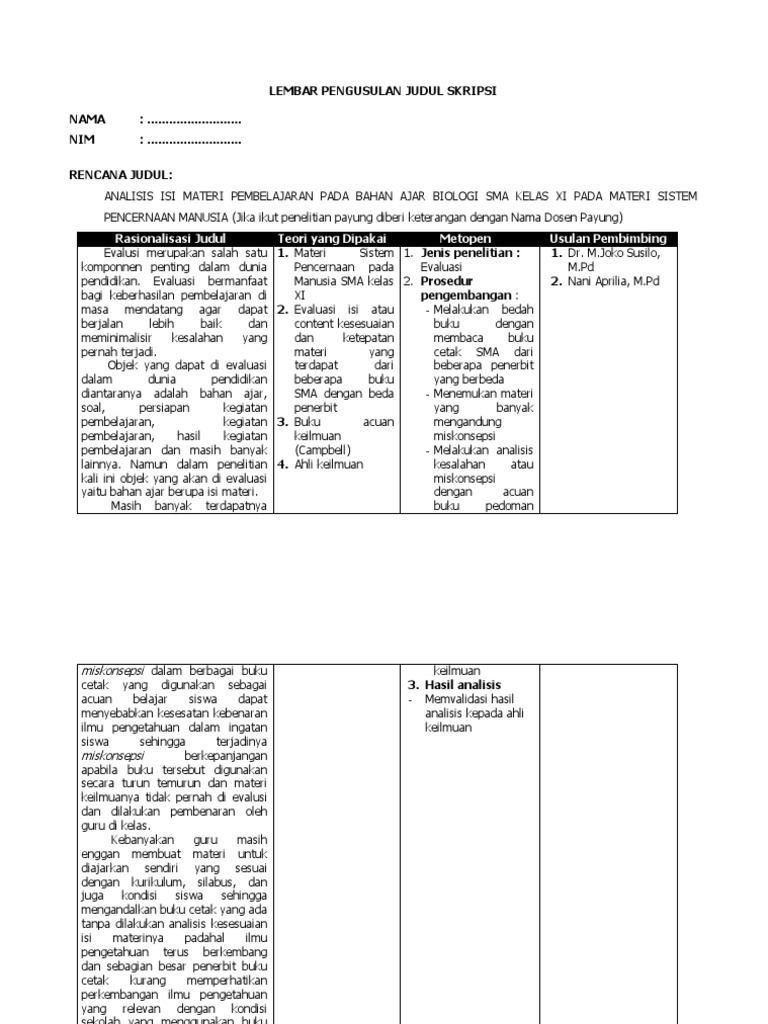 CONTOH RASIONALISASI Ed | PDF